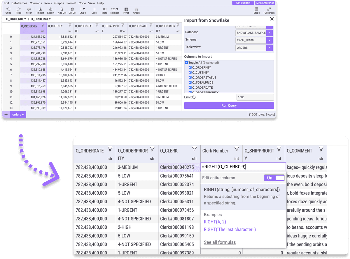 Low Code Sql Tools For Python Generate Validate Visualize Mito 5480